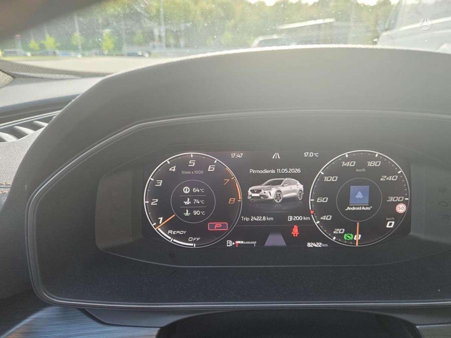 Pelēks Cupra Formentor 2022 Viļņa, ar dzinēja tilpumu 1.98 L un nobraukumu 90 tūkst. km par 24900 €, foto 8 vietnē AUTOMOTO.COM.LV