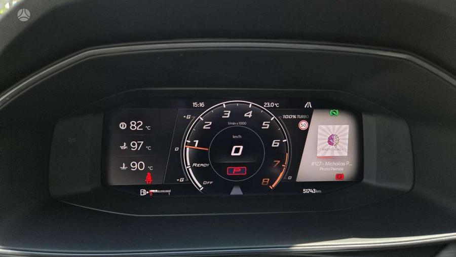 Grey Cupra Formentor 2022 in Vilnius, with an engine capacity of 1.98 L and mileage of 52 thousand km for 27800 €, photo 17 on AUTOMOTO.COM.LV
