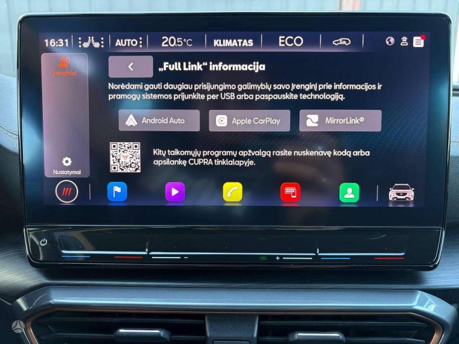 Серый Cupra Formentor 2022 в Вильнюс, объемом двигателя 1.40 л и пробегом 83 тыс. км за 22600 €, фото 27 на AUTOMOTO.COM.LV
