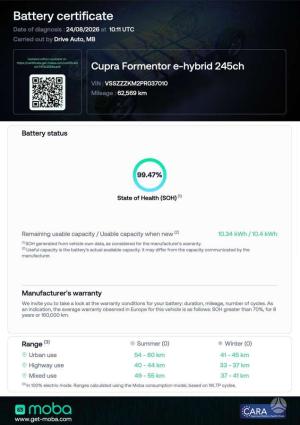 Серый Cupra Formentor 2022 в Вильнюс, объемом двигателя 1.40 л и пробегом 63 тыс. км за 23900 €, фото 12 на AUTOMOTO.COM.LV