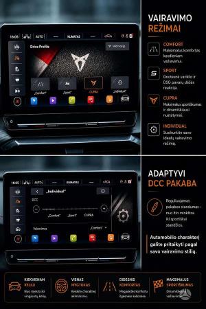Серый Cupra Formentor 2022 в Вильнюс, объемом двигателя 1.40 л и пробегом 63 тыс. км за 23900 €, фото 15 на AUTOMOTO.COM.LV