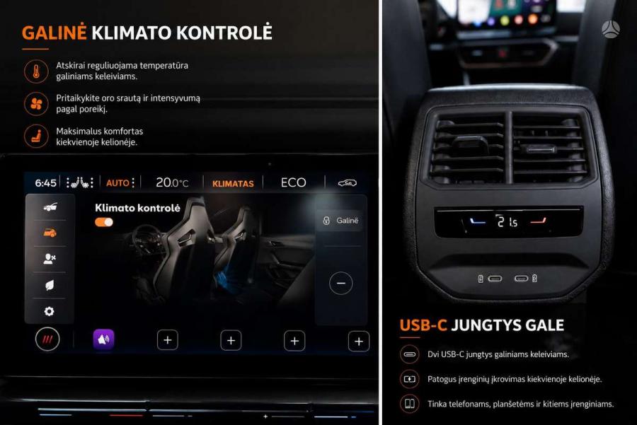 Серый Cupra Formentor 2022 в Вильнюс, объемом двигателя 1.40 л и пробегом 63 тыс. км за 23900 €, фото 38 на AUTOMOTO.COM.LV