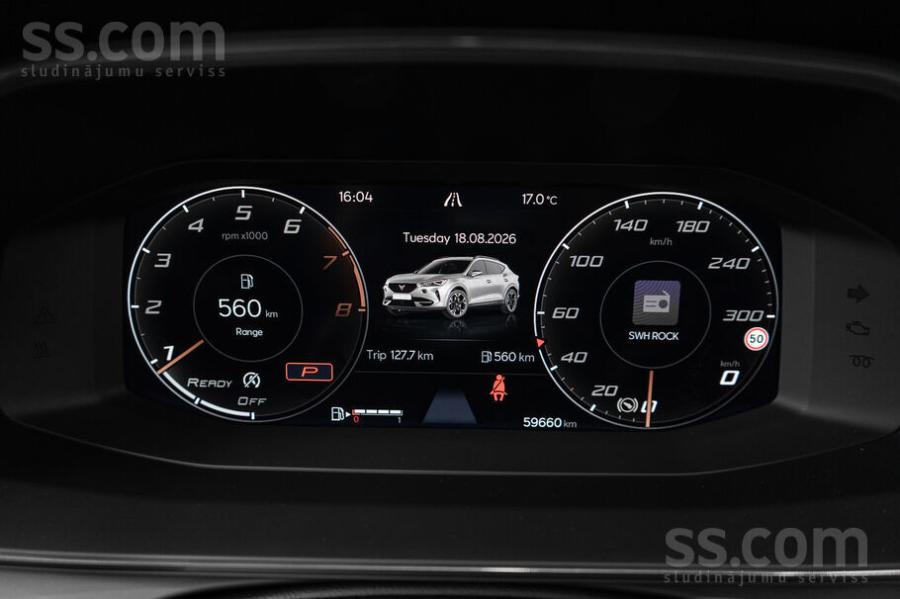 Grey Cupra Formentor 2022 in Riga, with an engine capacity of 2.00 L and mileage of 60 thousand km for 28000 €, photo 23 on AUTOMOTO.COM.LV