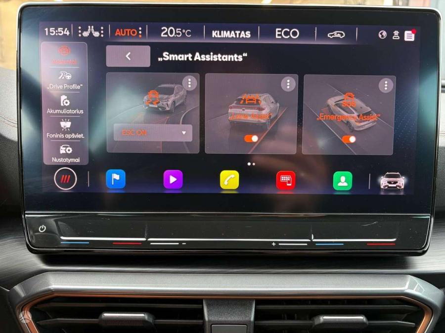 Pelēks Cupra Formentor 2022 Viļņa, ar dzinēja tilpumu 1.40 L un nobraukumu 83 tūkst. km par 22600 €, foto 33 vietnē AUTOMOTO.COM.LV