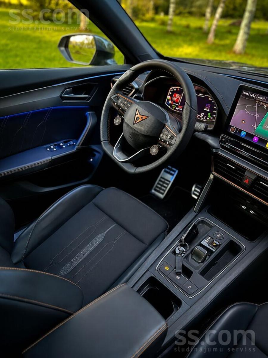 Grey Cupra Formentor 2022 in Riga, with an engine capacity of 1.40 L and mileage of 116 thousand km for 24900 €, photo 9 on AUTOMOTO.COM.LV