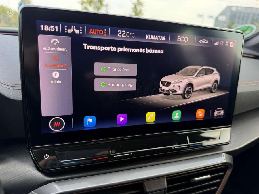 Pelēks Cupra Formentor 2022 Viļņa, ar dzinēja tilpumu 1.40 L un nobraukumu 49 tūkst. km par 24990 €, foto 19 vietnē AUTOMOTO.COM.LV