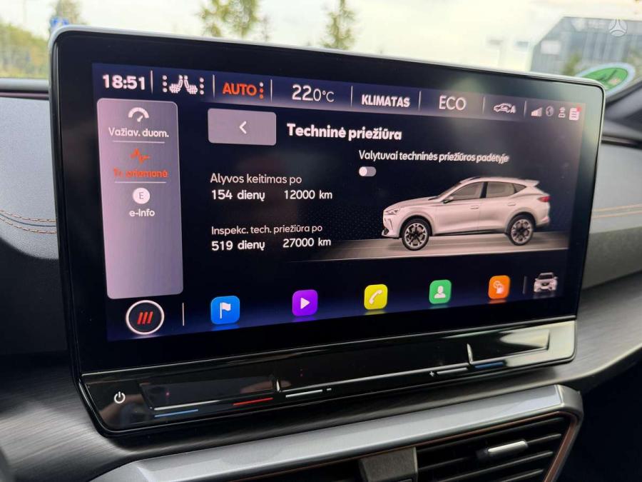 Pelēks Cupra Formentor 2022 Viļņa, ar dzinēja tilpumu 1.40 L un nobraukumu 49 tūkst. km par 24990 €, foto 20 vietnē AUTOMOTO.COM.LV