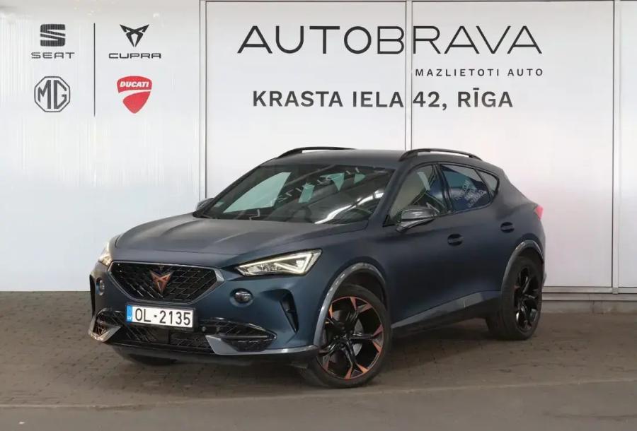 Pelēks Cupra Formentor 2022 Rīga, ar dzinēja tilpumu 2.00 L un nobraukumu 70 tūkst. km par 27990 €, foto 1 vietnē AUTOMOTO.COM.LV