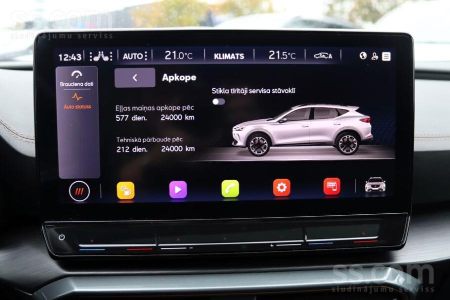 Серый Cupra Formentor 2022 в Рига, объемом двигателя 1.50 л и пробегом 82 тыс. км за 21990 €, фото 16 на AUTOMOTO.COM.LV