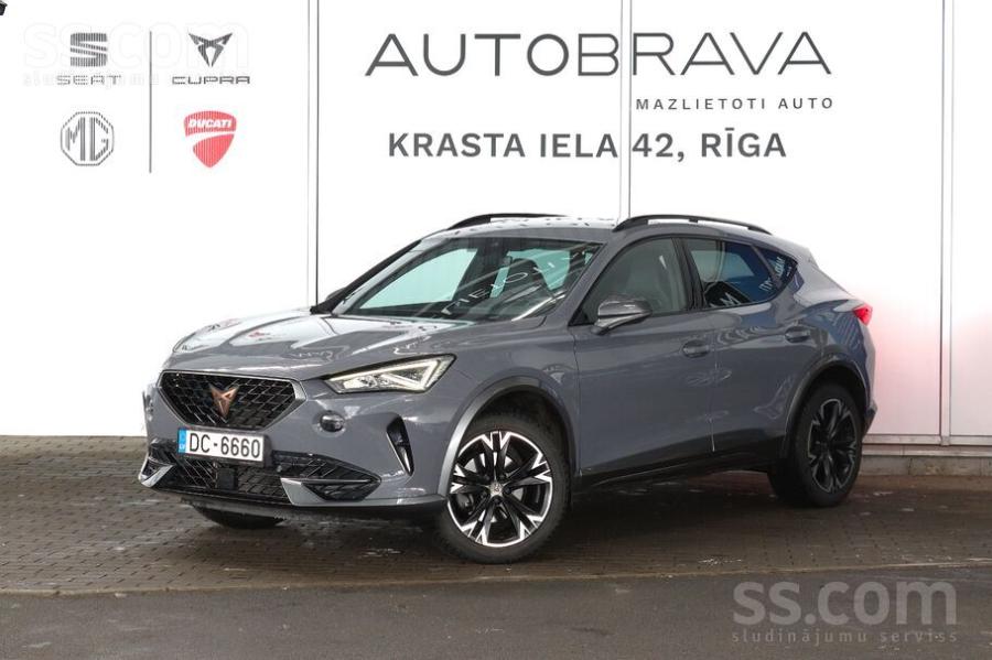 Pelēks Cupra Formentor 2023 Rīga, ar dzinēja tilpumu 1.50 L un nobraukumu 30 tūkst. km par 25990 €, foto 1 vietnē AUTOMOTO.COM.LV
