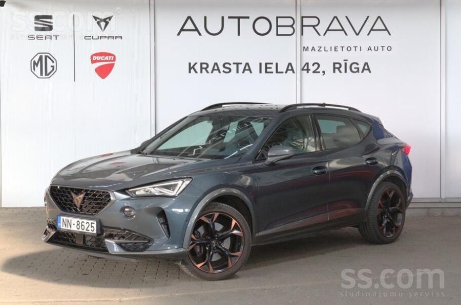 Pelēks Cupra Formentor 2023 Rīga, ar dzinēja tilpumu 1.40 L un nobraukumu 59 tūkst. km par 26990 €, foto 1 vietnē AUTOMOTO.COM.LV