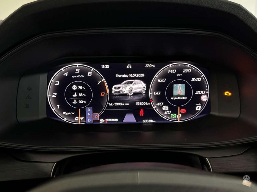 Серый Cupra Formentor 2023 в Вильнюс, объемом двигателя 2.48 л и пробегом 69 тыс. км за 35500 €, фото 11 на AUTOMOTO.COM.LV