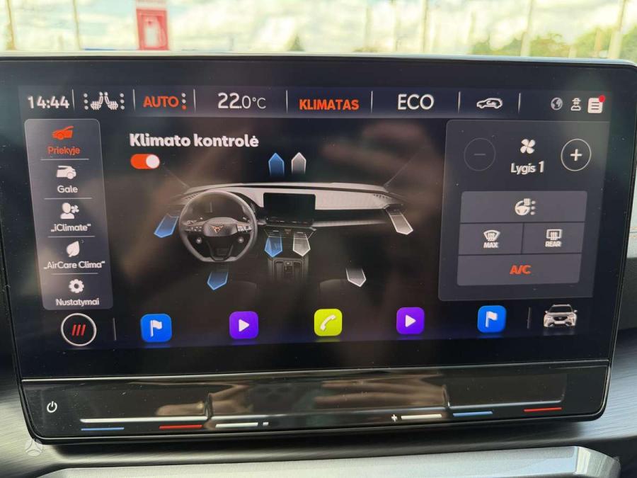 Pelēks Cupra Formentor 2023 Viļņa, ar dzinēja tilpumu 1.40 L un nobraukumu 56 tūkst. km par 24950 €, foto 27 vietnē AUTOMOTO.COM.LV