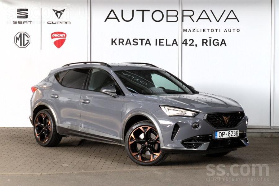 Grey Cupra Formentor 2023 in Riga, with an engine capacity of 2.00 L and mileage of 42 thousand km for 28990 €, photo 4 on AUTOMOTO.COM.LV