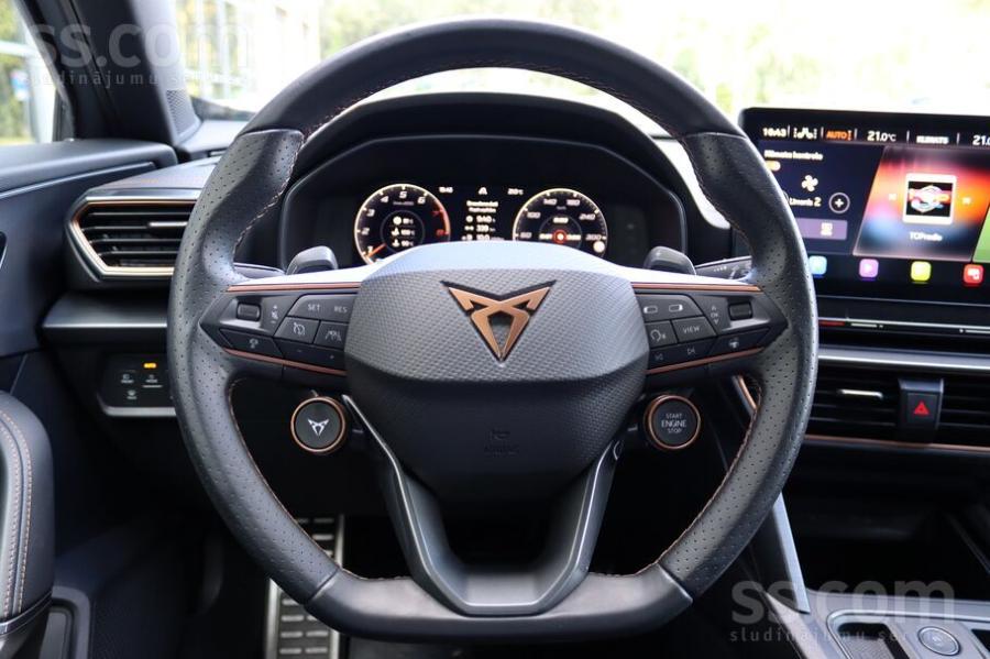 Grey Cupra Formentor 2023 in Riga, with an engine capacity of 2.00 L and mileage of 42 thousand km for 28990 €, photo 12 on AUTOMOTO.COM.LV