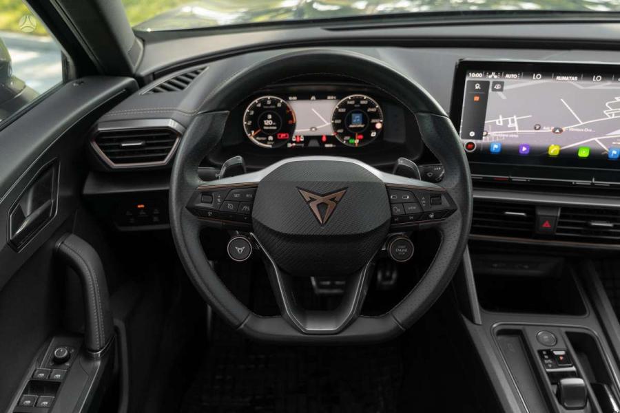 Grey Cupra Formentor 2023 in Vilnius, with an engine capacity of 1.98 L and mileage of 19 thousand km for 29500 €, photo 23 on AUTOMOTO.COM.LV