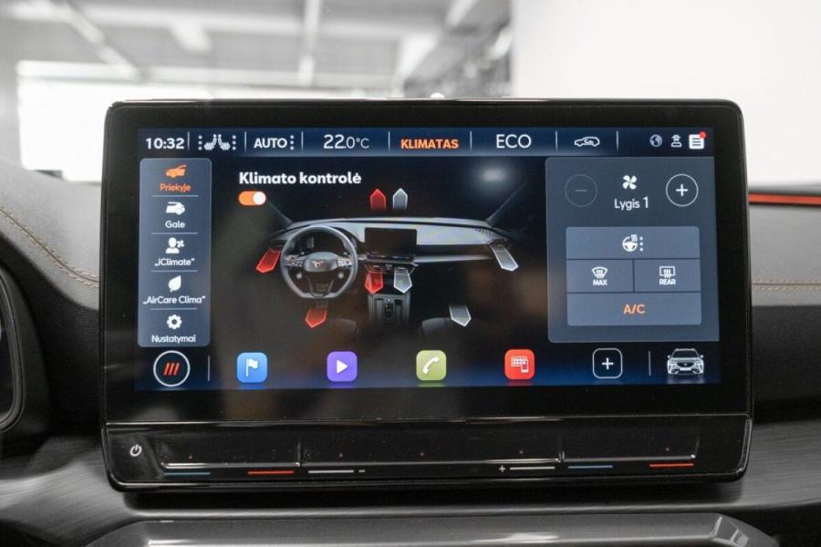 Pelēks Cupra Formentor 2023 Viļņa, ar dzinēja tilpumu 1.40 L un nobraukumu 124 tūkst. km par 23950 €, foto 19 vietnē AUTOMOTO.COM.LV