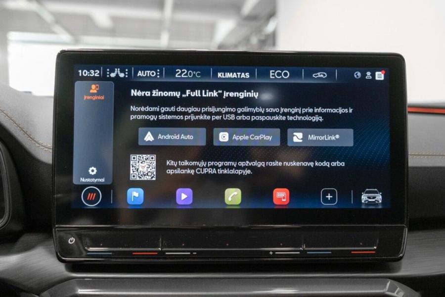 Pelēks Cupra Formentor 2023 Viļņa, ar dzinēja tilpumu 1.40 L un nobraukumu 124 tūkst. km par 23950 €, foto 20 vietnē AUTOMOTO.COM.LV