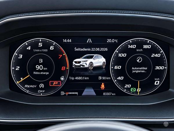 Серый Cupra Formentor 2023 в Вильнюс, объемом двигателя 1.50 л и пробегом 83 тыс. км за 22450 €, фото 10 на AUTOMOTO.COM.LV