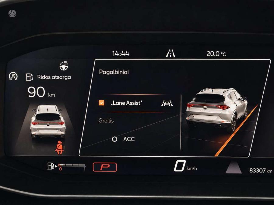 Серый Cupra Formentor 2023 в Вильнюс, объемом двигателя 1.50 л и пробегом 83 тыс. км за 22450 €, фото 15 на AUTOMOTO.COM.LV