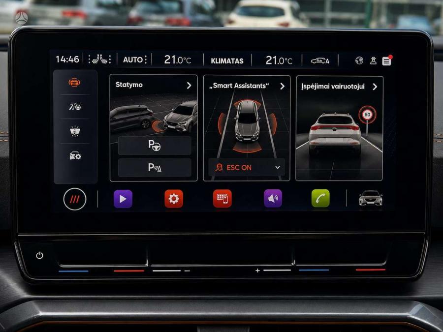 Серый Cupra Formentor 2023 в Вильнюс, объемом двигателя 1.50 л и пробегом 83 тыс. км за 22450 €, фото 18 на AUTOMOTO.COM.LV