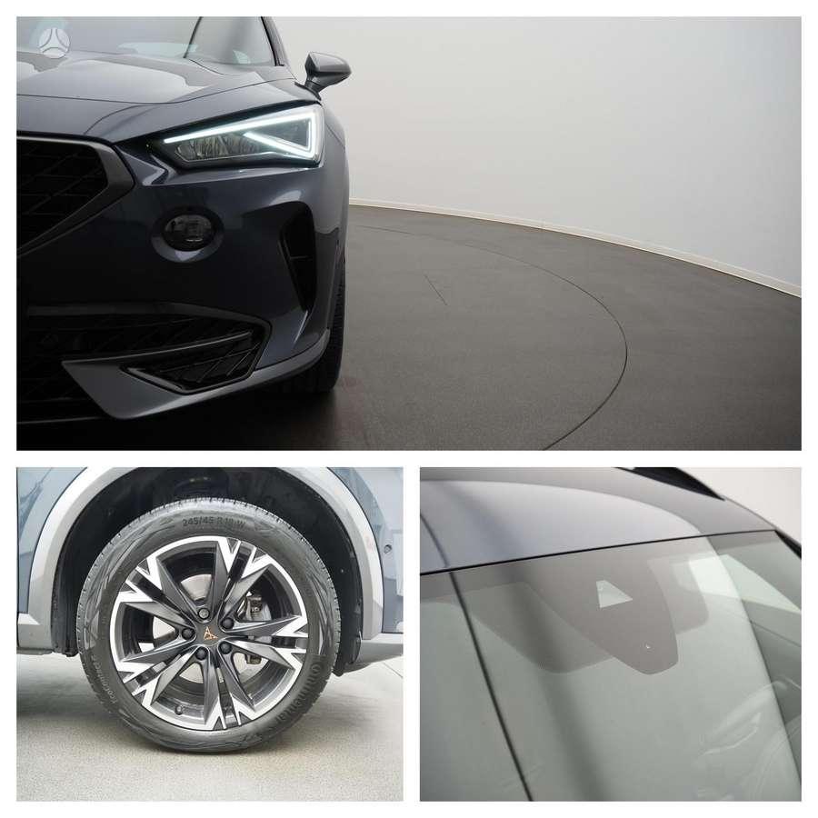 Grey Cupra Formentor 2023 in Vilnius, with an engine capacity of 1.50 L and mileage of 72 thousand km for 22900 €, photo 8 on AUTOMOTO.COM.LV