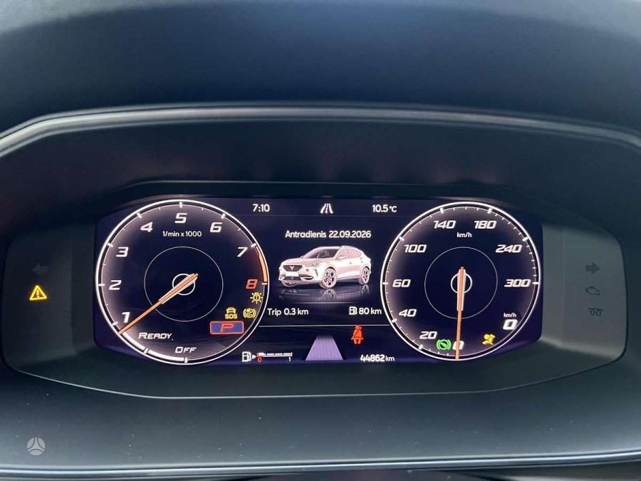 Серый Cupra Formentor 2023 в Каунас, объемом двигателя 2.48 л и пробегом 44 тыс. км за 19900 €, фото 47 на AUTOMOTO.COM.LV