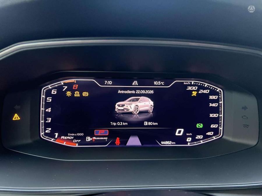 Серый Cupra Formentor 2023 в Каунас, объемом двигателя 2.48 л и пробегом 44 тыс. км за 19900 €, фото 48 на AUTOMOTO.COM.LV