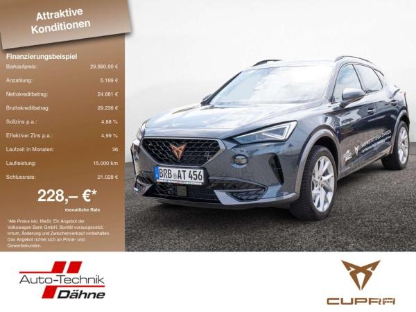 Pelēks Cupra Formentor 2024 Kauņa, ar dzinēja tilpumu 1.50 L un nobraukumu 12 tūkst. km par 32576 €, foto 1 vietnē AUTOMOTO.COM.LV