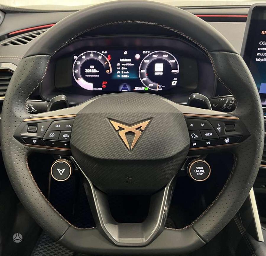 Grey Cupra Formentor 2025 in Kaunas, with an engine capacity of 1.98 L and mileage of 30 thousand km for 36500 €, photo 7 on AUTOMOTO.COM.LV
