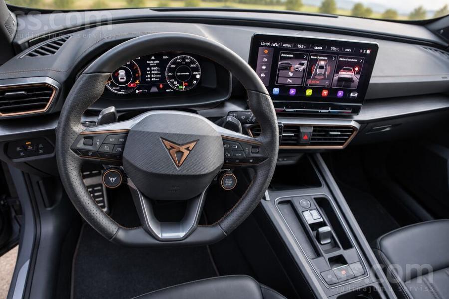Grey Cupra Formentor 2022 in Riga, with an engine capacity of 2.00 L and mileage of 46 thousand km for 27777 €, photo 12 on AUTOMOTO.COM.LV