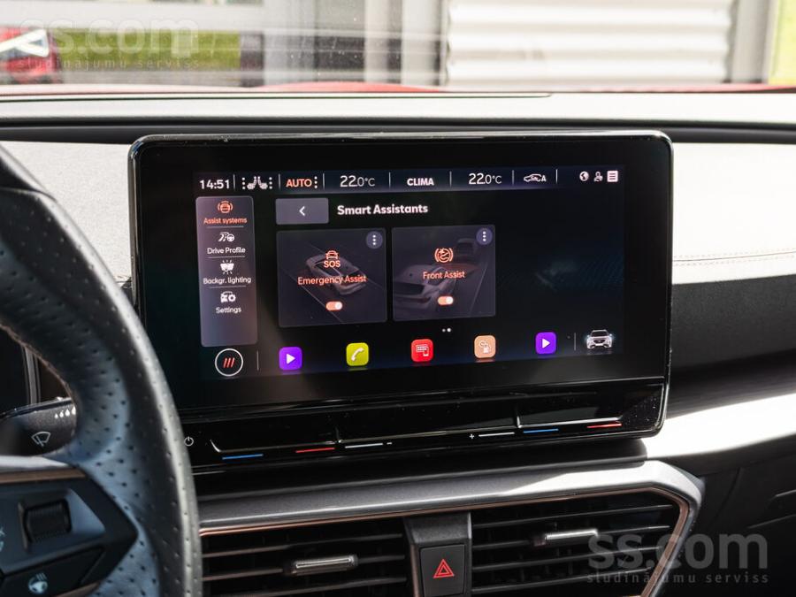 Sarkans Cupra Formentor 2022 Rīga, ar dzinēja tilpumu 1.50 L un nobraukumu 45 tūkst. km par 21900 €, foto 24 vietnē AUTOMOTO.COM.LV