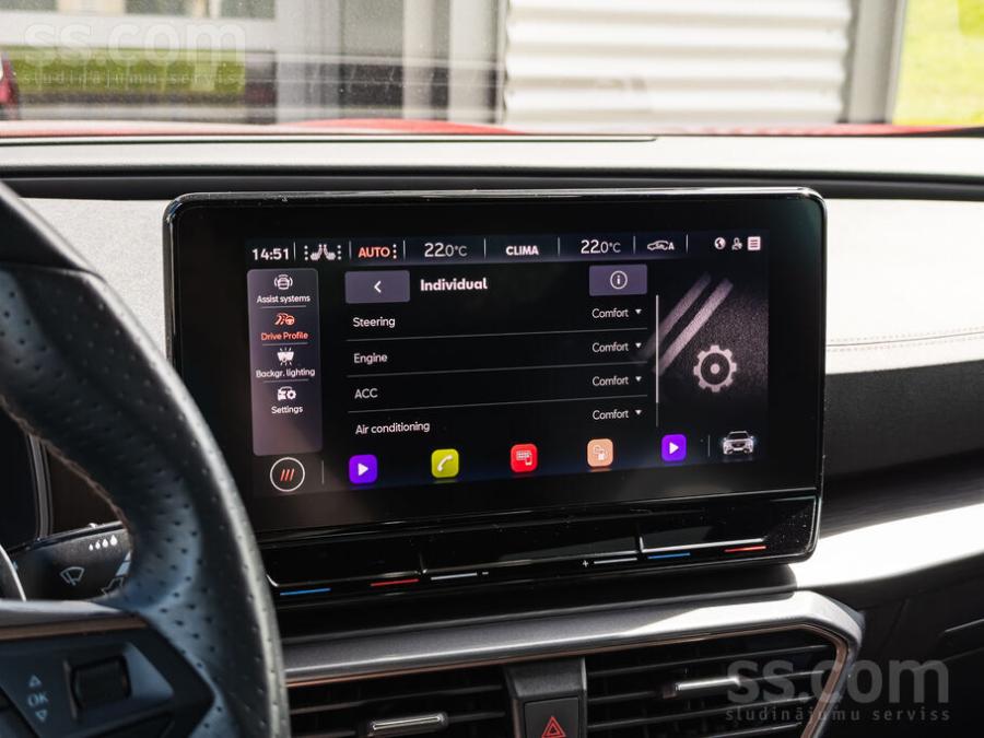 Sarkans Cupra Formentor 2022 Rīga, ar dzinēja tilpumu 1.50 L un nobraukumu 45 tūkst. km par 21900 €, foto 25 vietnē AUTOMOTO.COM.LV