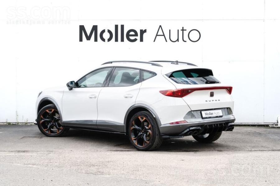 White Cupra Formentor 2021 in Riga, with an engine capacity of 2.00 L and mileage of 87 thousand km for 24500 €, photo 4 on AUTOMOTO.COM.LV