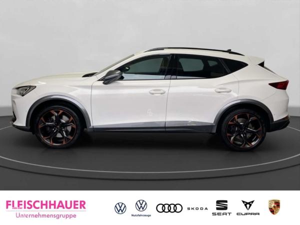 White Cupra Formentor 2022 in Kaunas, with an engine capacity of 2.00 L and mileage of 57 thousand km for 32587 €, photo 3 on AUTOMOTO.COM.LV