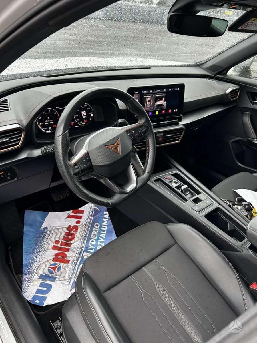 White Cupra Formentor 2022 in Panevezys, with an engine capacity of 1.97 L and mileage of 74 thousand km for 21300 €, photo 11 on AUTOMOTO.COM.LV