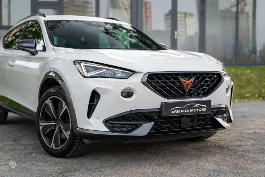 Белый Cupra Formentor 2022 в Вильнюс, объемом двигателя 1.50 л и пробегом 73 тыс. км за 22800 €, фото 3 на AUTOMOTO.COM.LV