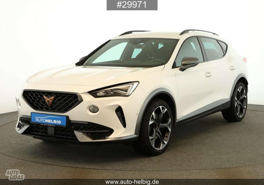 White Cupra Formentor 2023 in Kaunas, with an engine capacity of 2.00 L and mileage of 18 thousand km for 32690 €, photo 1 on AUTOMOTO.COM.LV