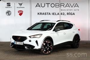 White Cupra Formentor 2023 in Riga, with an engine capacity of 1.40 L and mileage of 45 thousand km for 28990 €, photo  on AUTOMOTO.COM.LV