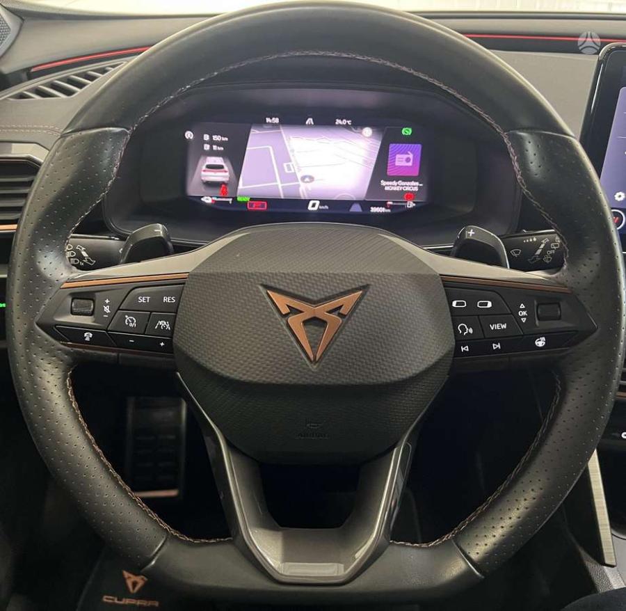 Белый Cupra Formentor 2023 в Каунас, объемом двигателя 1.40 л и пробегом 40 тыс. км за 26500 €, фото 10 на AUTOMOTO.COM.LV