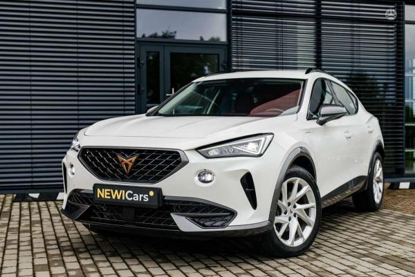 White Cupra Formentor 2023 in Plunge, with an engine capacity of 1.40 L and mileage of 18 thousand km for 22900 €, photo 1 on AUTOMOTO.COM.LV