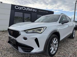 White Cupra Formentor 2023 in Vilnius, with an engine capacity of 1.50 L and mileage of 127 thousand km for 19239 €, photo  on AUTOMOTO.COM.LV