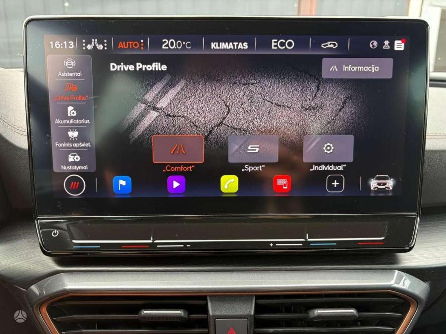 Balts Cupra Formentor 2023 Viļņa, ar dzinēja tilpumu 1.40 L un nobraukumu 18 tūkst. km par 24500 €, foto 27 vietnē AUTOMOTO.COM.LV