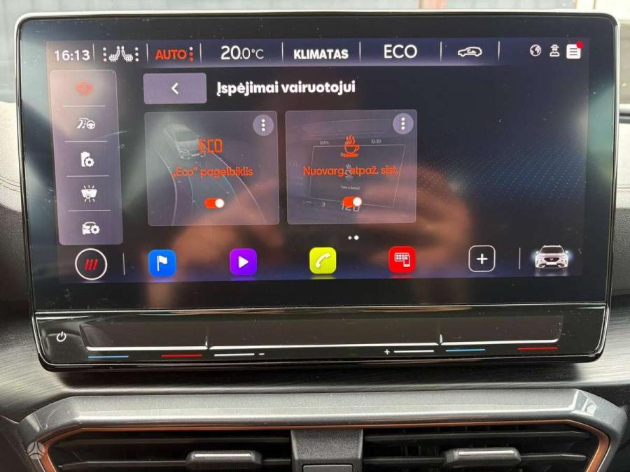 Balts Cupra Formentor 2023 Viļņa, ar dzinēja tilpumu 1.40 L un nobraukumu 18 tūkst. km par 24500 €, foto 33 vietnē AUTOMOTO.COM.LV