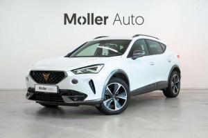 White Cupra Formentor 2023 in Vilnius, with an engine capacity of 1.50 L and mileage of 90 thousand km for 22850 €, photo  on AUTOMOTO.COM.LV