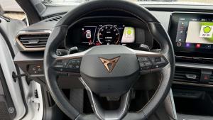 White Cupra Formentor 2023 in Vilnius, with an engine capacity of 1.50 L and mileage of 107 thousand km for 18634 €, photo 18 on AUTOMOTO.COM.LV