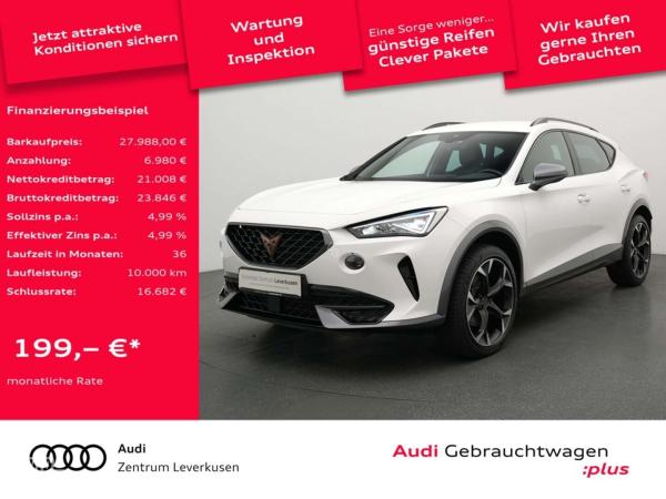 Balts Cupra Formentor 2024 Kauņa, ar dzinēja tilpumu 1.50 L un nobraukumu 20 tūkst. km par 30628 €, foto 1 vietnē AUTOMOTO.COM.LV