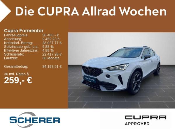 Белый Cupra Formentor 2024 в Каунас, объемом двигателя 2.00 л и пробегом 21 тыс. км за 33114 €, фото 1 на AUTOMOTO.COM.LV
