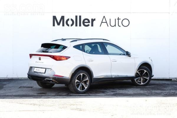 White Cupra Formentor 2024 in Riga, with an engine capacity of 2.00 L and mileage of 35 thousand km for 27500 €, photo 5 on AUTOMOTO.COM.LV