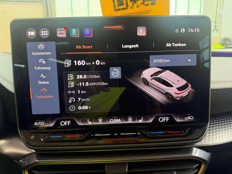 Balts Cupra Formentor 2025 Viļņa, ar dzinēja tilpumu 1.50 L un nobraukumu 20 tūkst. km par 36950 €, foto 12 vietnē AUTOMOTO.COM.LV